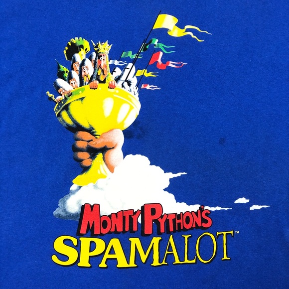 Vintage | Shirts | Monty Pythons Spamalot Broadway Musical Promo Tee T ...